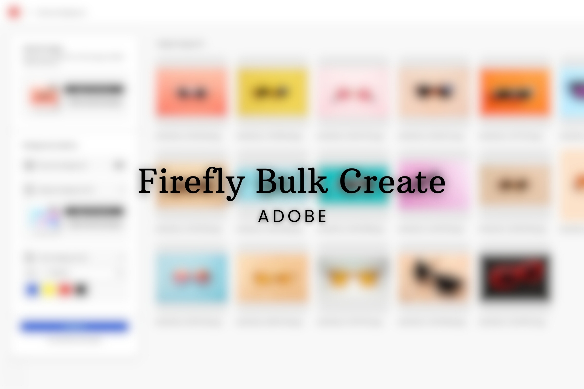 Adobe’nin Yeni Yapay Zekası: Firefly Bulk Create - Sosyaling